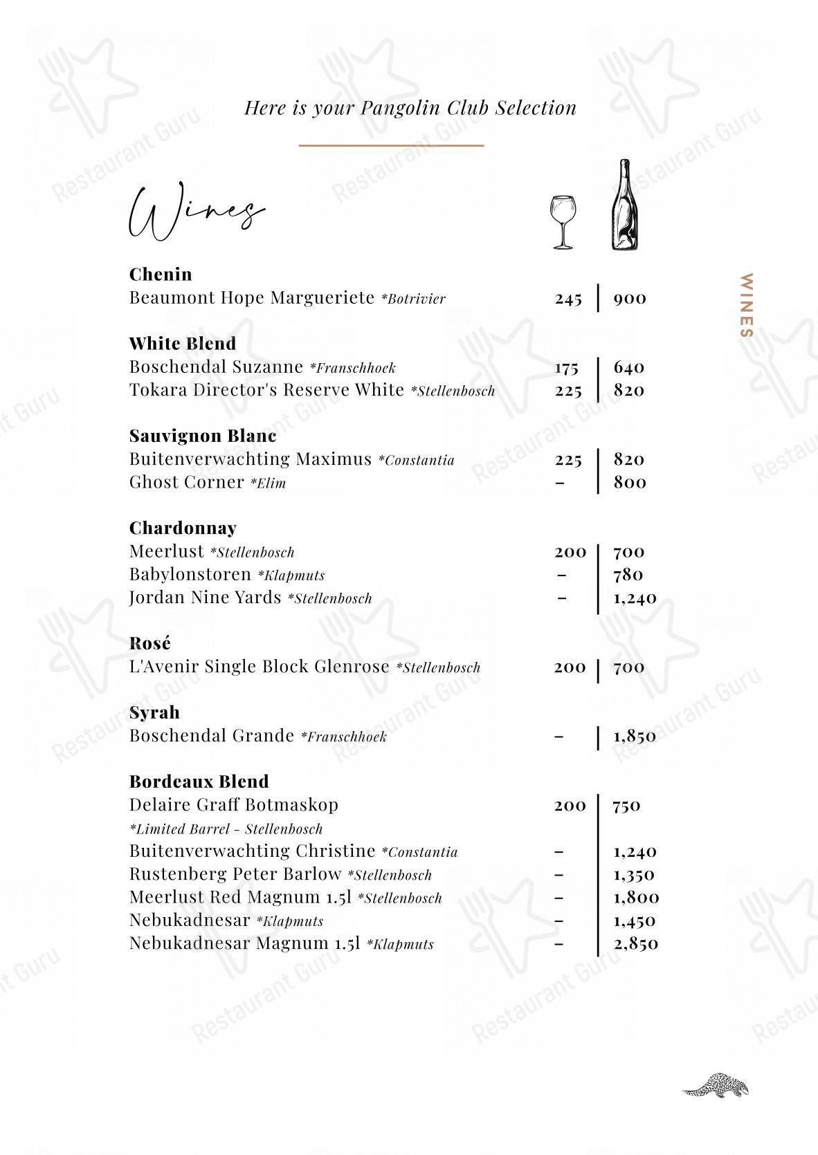 Menu at SMOKE Pretoria pub & bar, Pretoria