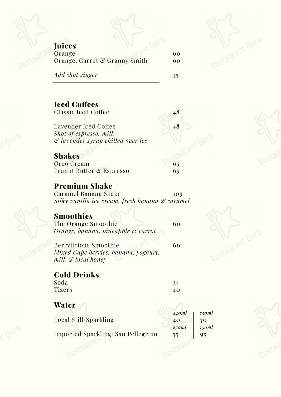 Menu at SMOKE Pretoria pub & bar, Pretoria