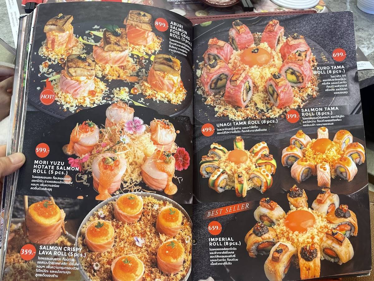 Menu at SUSHI SEKI (The Mall Bangkapi) restaurant, Thailand