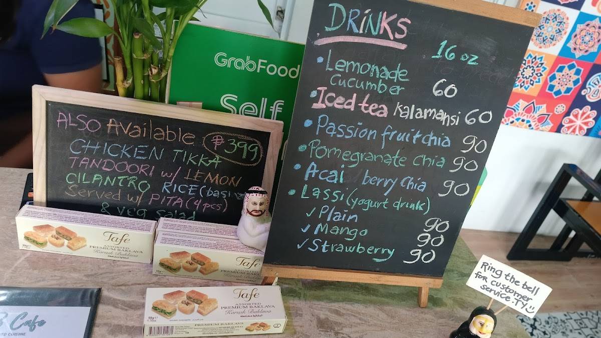 Menu at SUSZ Cafe, Laoag City