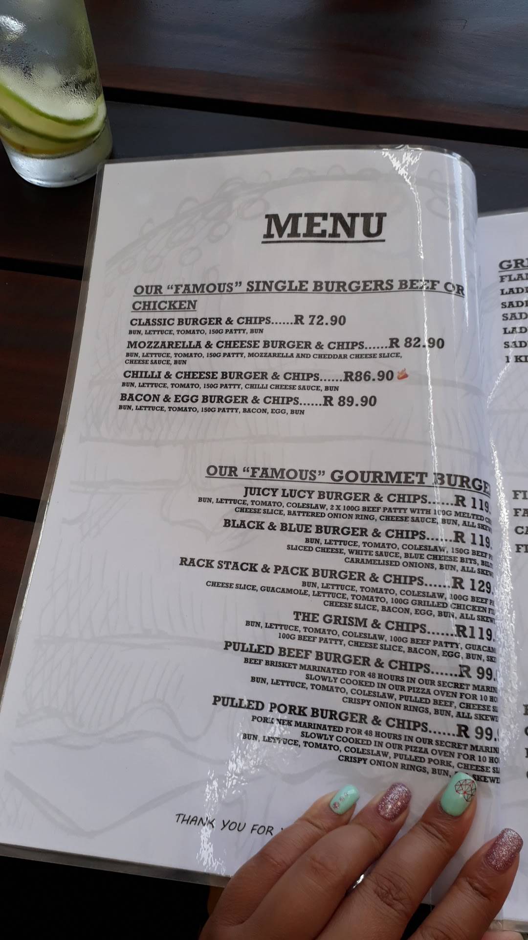 Menu at Saddles Steak Ranch Bottelary restaurant, Cape Town
