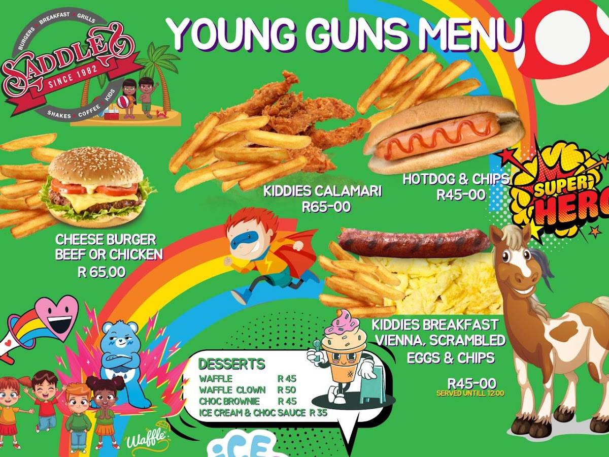 Menu at Saddles Steak Ranch Bottelary restaurant, Cape Town