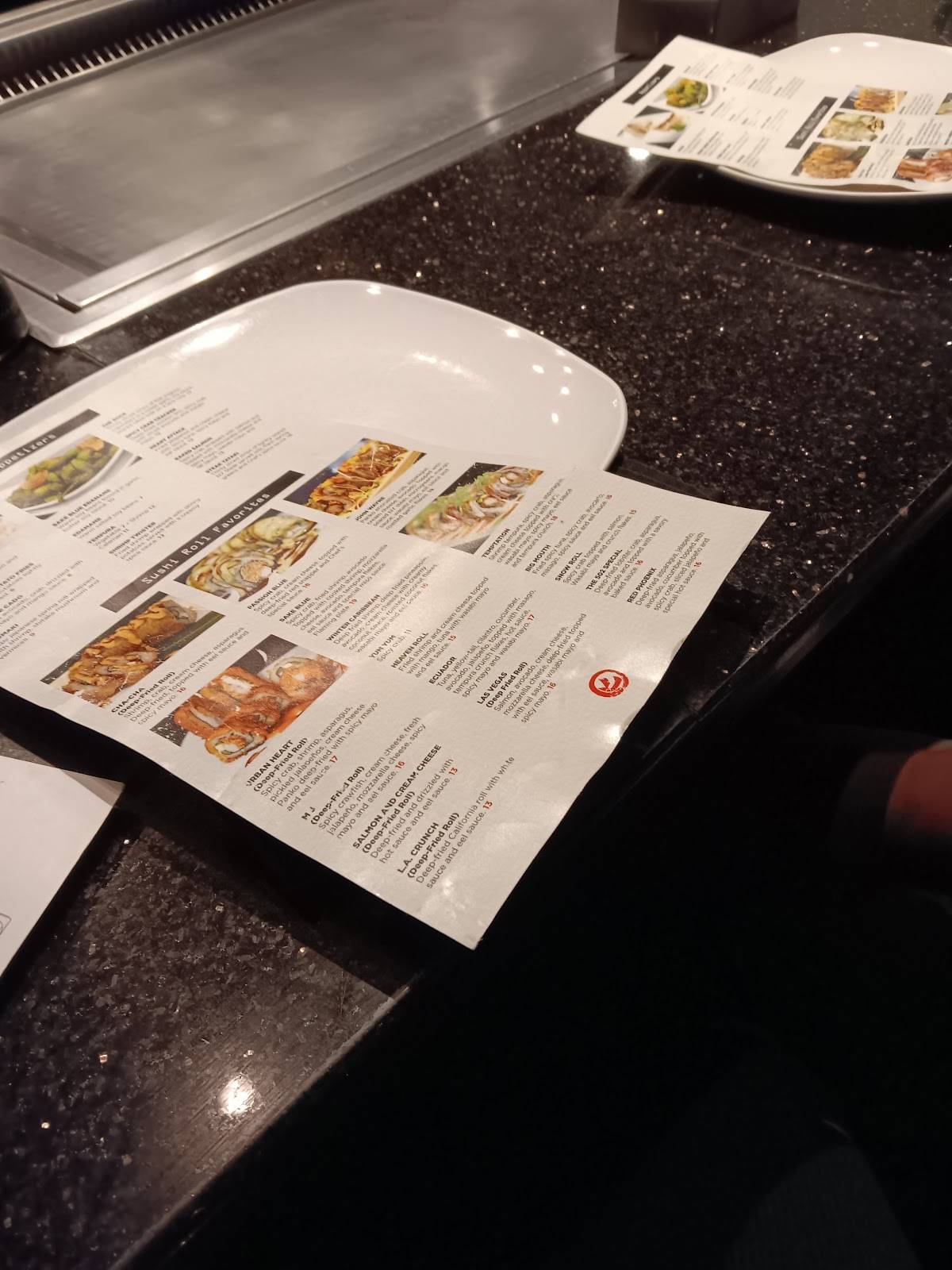 Menu at Sake Blue restaurant, Louisville