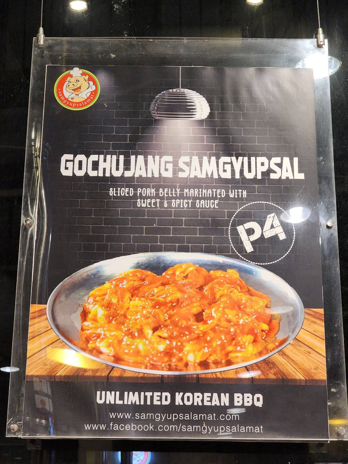 Carta del restaurante Samgyupsalamat, El Nido