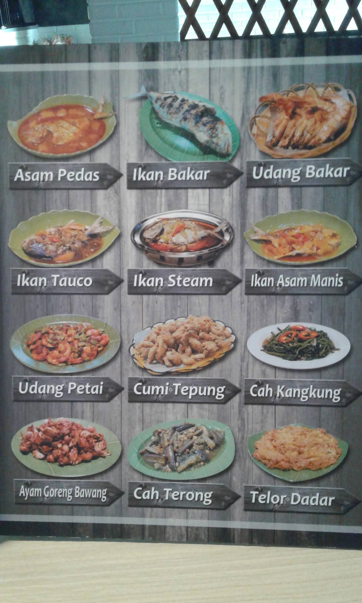 Menu at Sampan Ikan Bakar & Asam Pedas restaurant, Bekasi Regency, Ruko ...