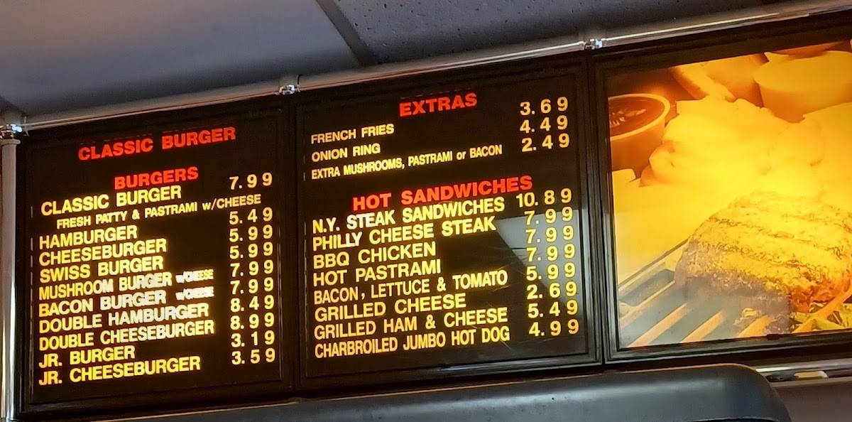 Menu at Classic Burger restaurant, San Lorenzo