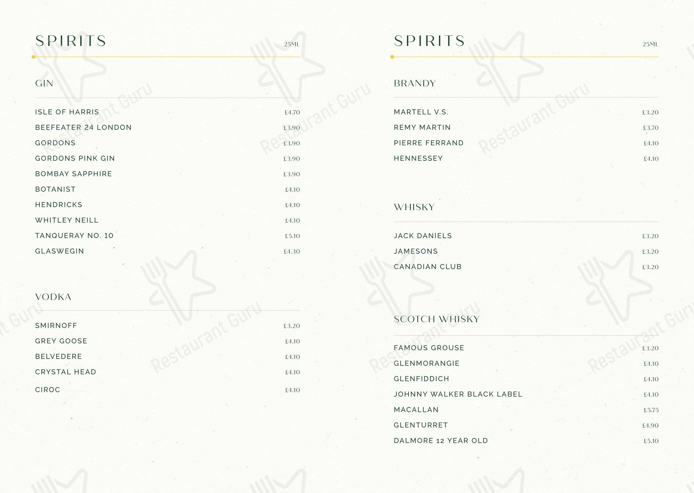 Menu at Sanam Tandoori restaurant, Falkirk