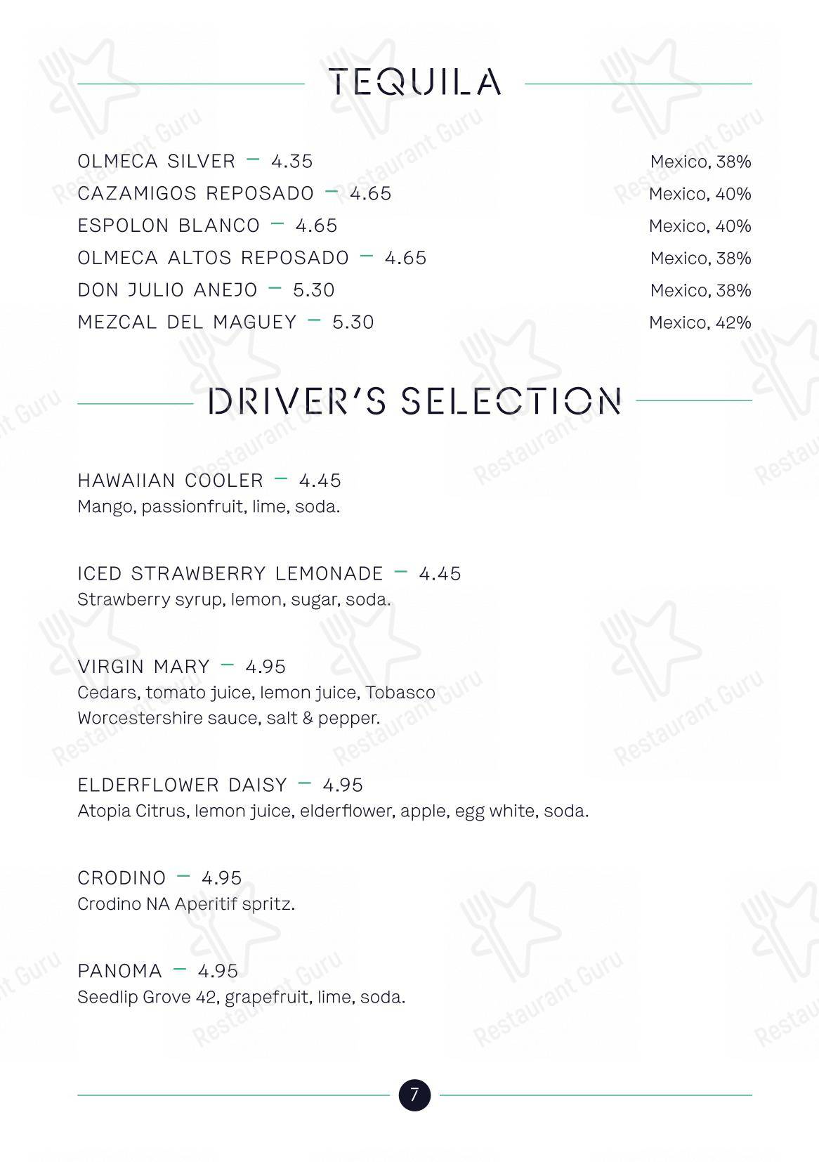 Menu at Scotts Bar & Restaurant, Largs, Largs Yacht Haven