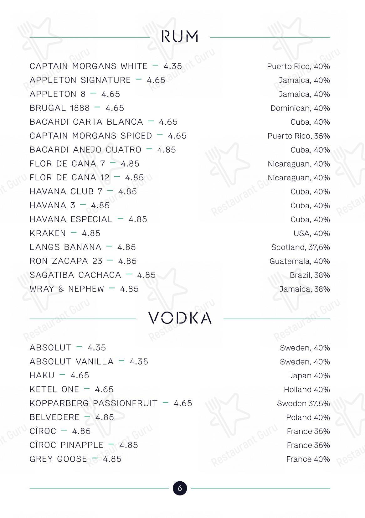 Menu at Scotts Bar & Restaurant, Largs, Largs Yacht Haven