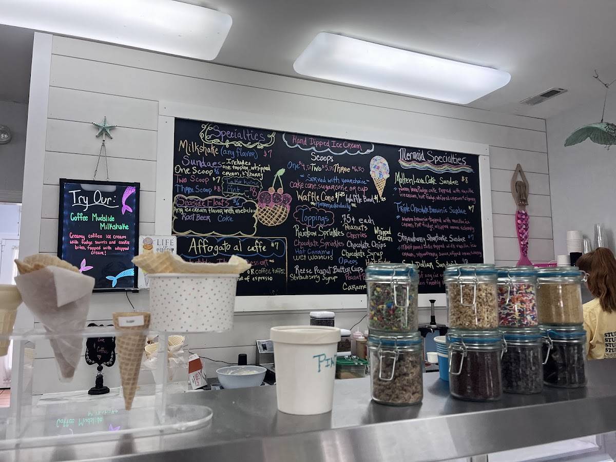Menu at Seaside Mermaid restaurant, Oak Island