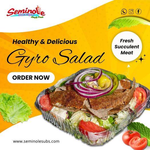 Menu at Seminole Subs & Gyros - Largo, FL fast food, Largo, Seminole Blvd