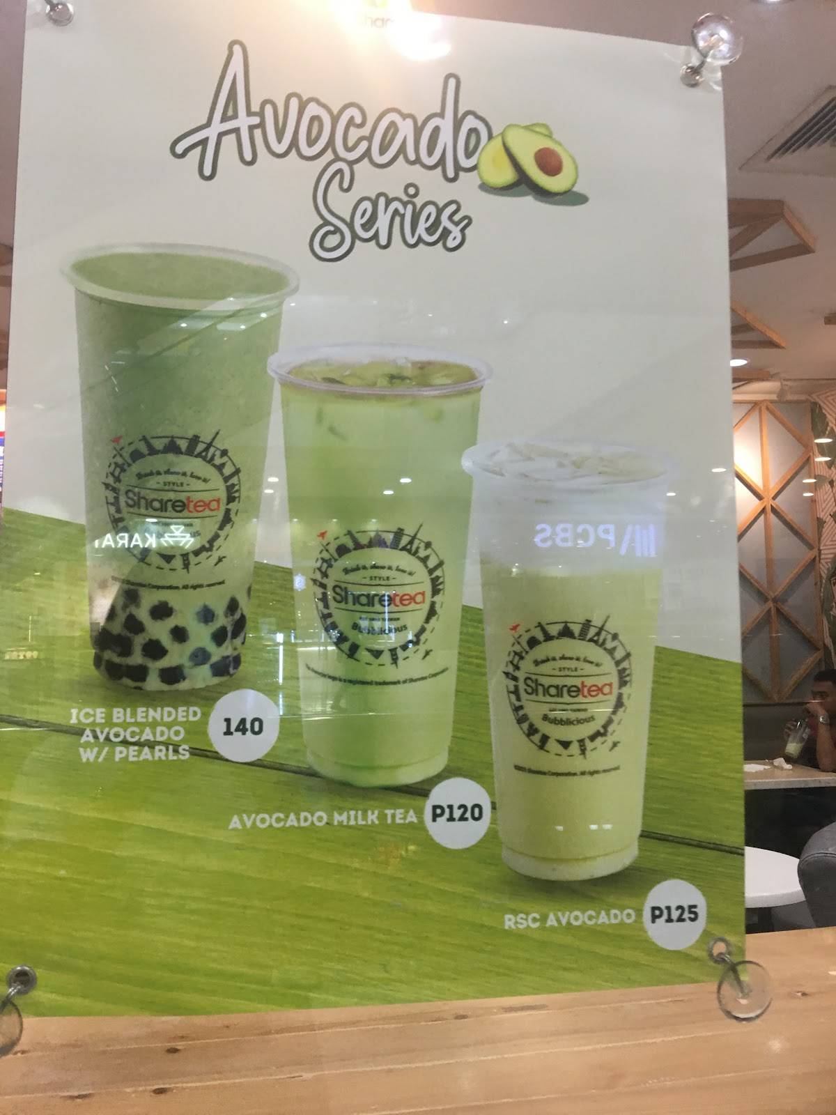 Menu at Sharetea, Iloilo City, Unit #02175