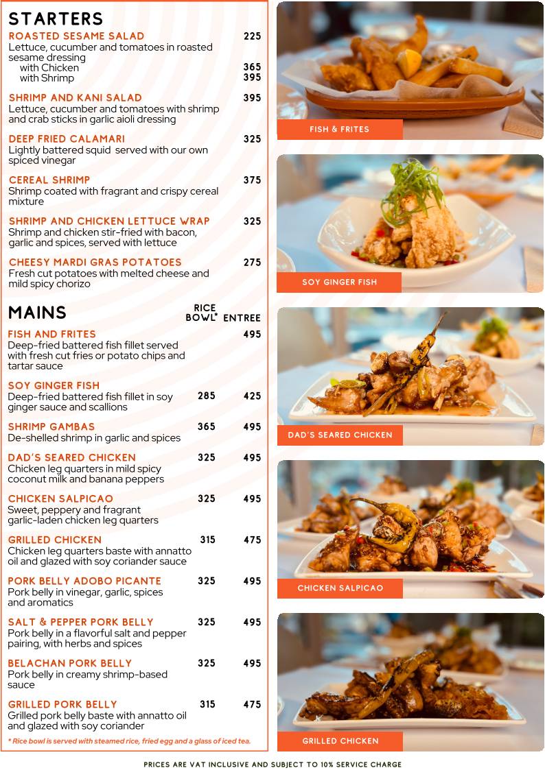 Carta del restaurante Shrimp Bucket Newport World Resorts, Pasay