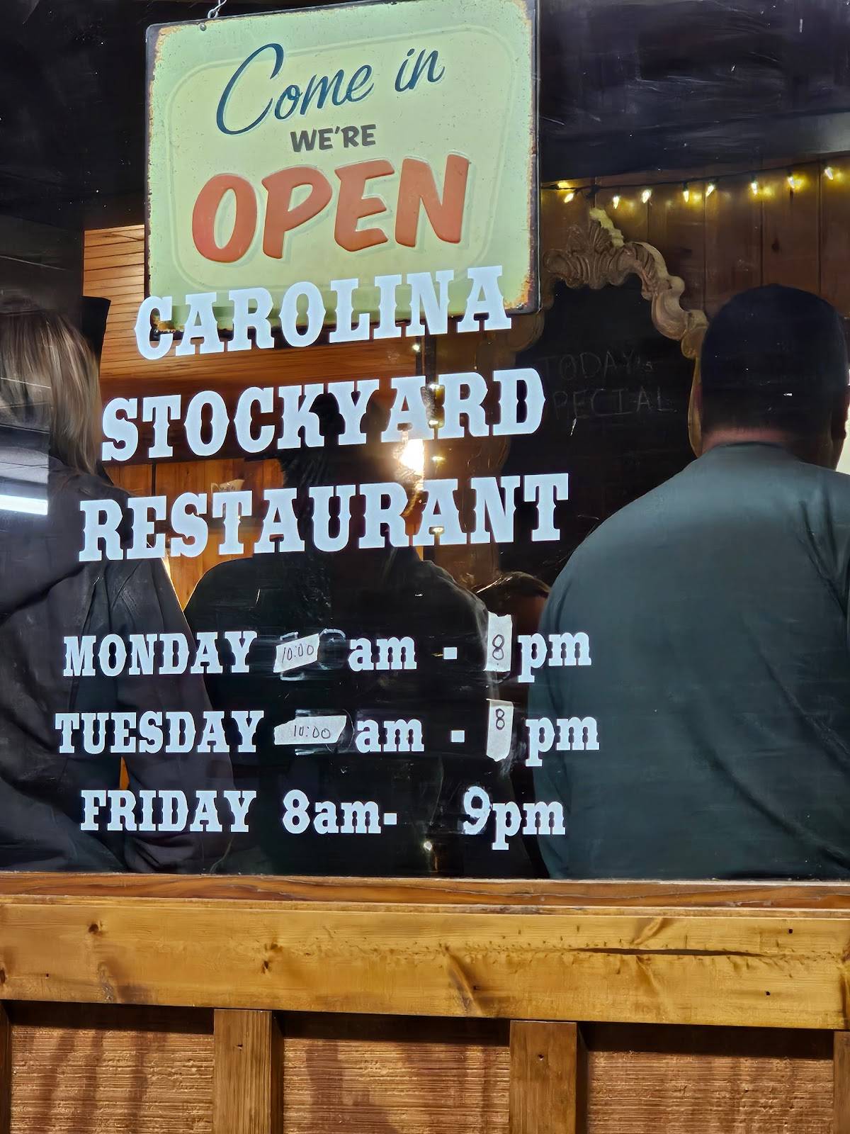 Menu at Carolina Stockyard Restaurant, Siler City, 260 Stockyard Rd