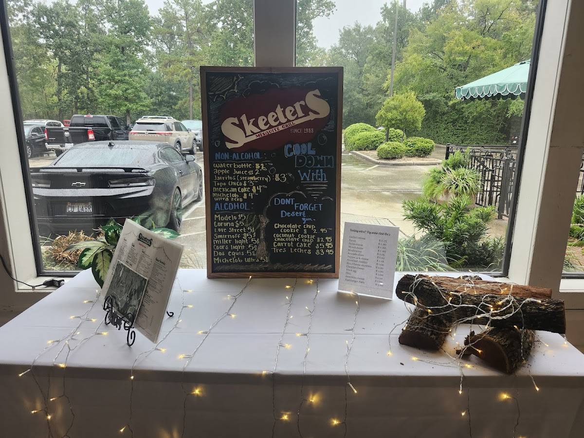 Menu at Skeeter's Mesquite Grill pub & bar, Houston, W Lake Houston Pkwy