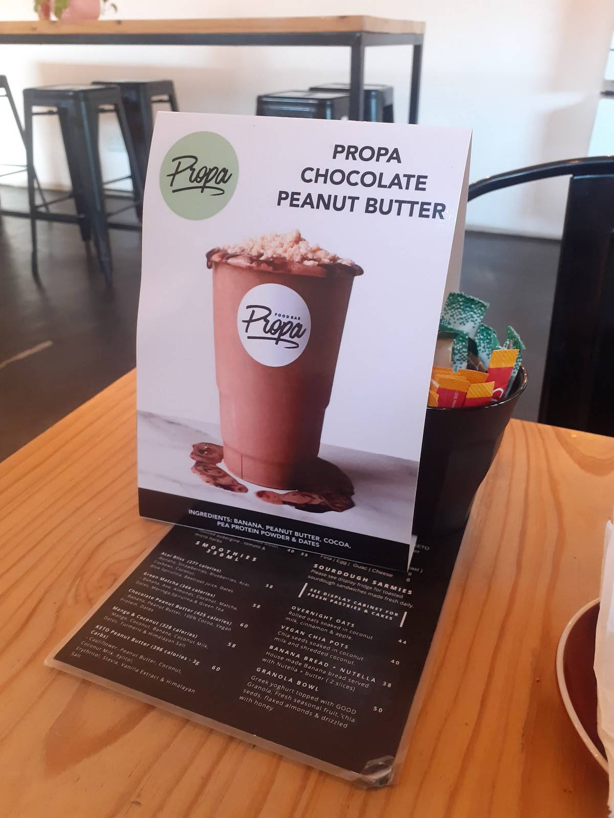 Menu at Skyline Coffee Durban coffee house, Durban