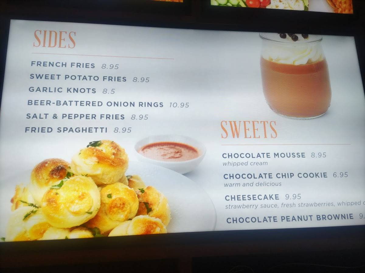 Menu at Snacks At The Bellagio restaurant, Las Vegas, 3600 S Las Vegas Blvd