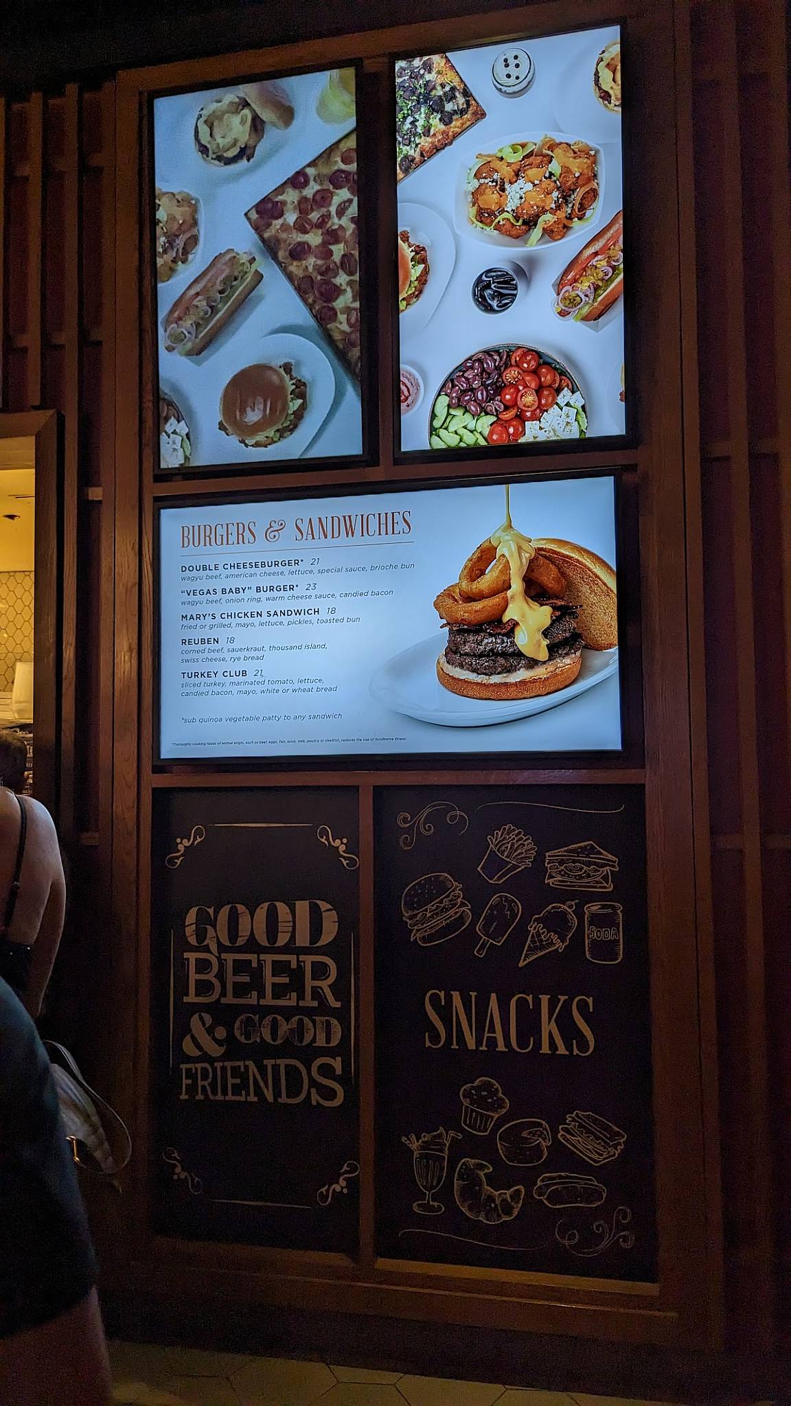 Menu at Snacks At The Bellagio cafe, Las Vegas, 3600 S Las Vegas Blvd