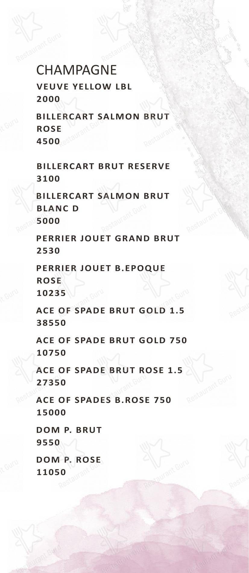Menu at Solo Restaurant Sandton, Sandton