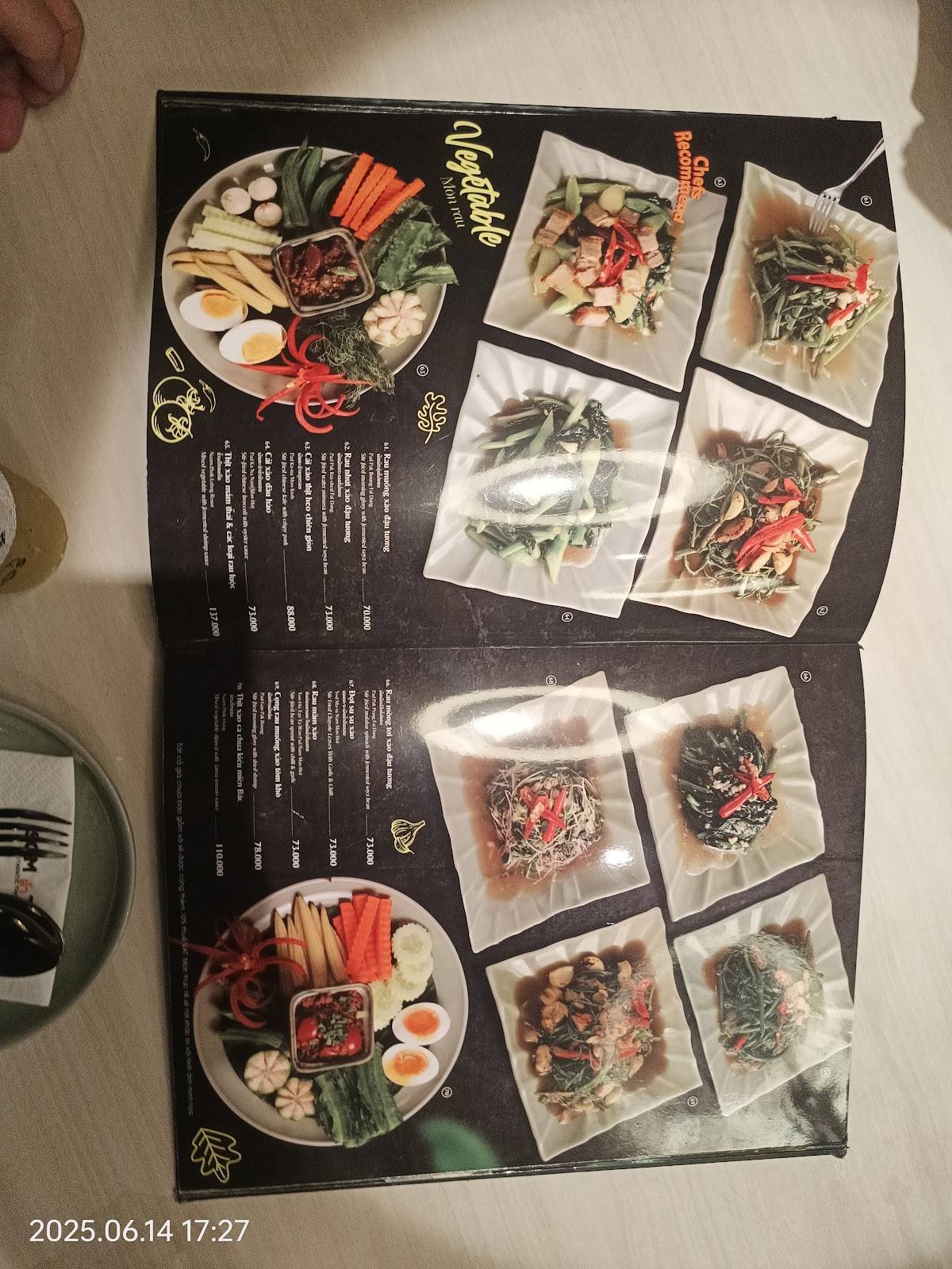 Menu at Som Tum Thai - Lê Thánh Tôn restaurant, Ho Chi Minh City