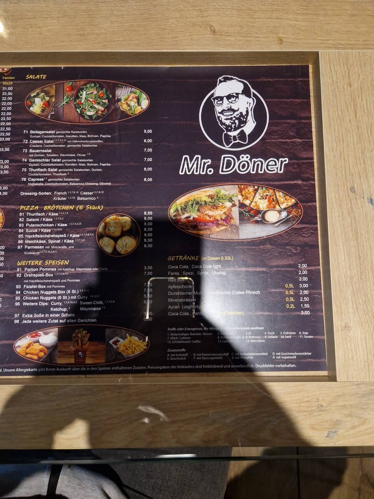 Speisekarte von Mr. Döner restaurant, Spaichingen