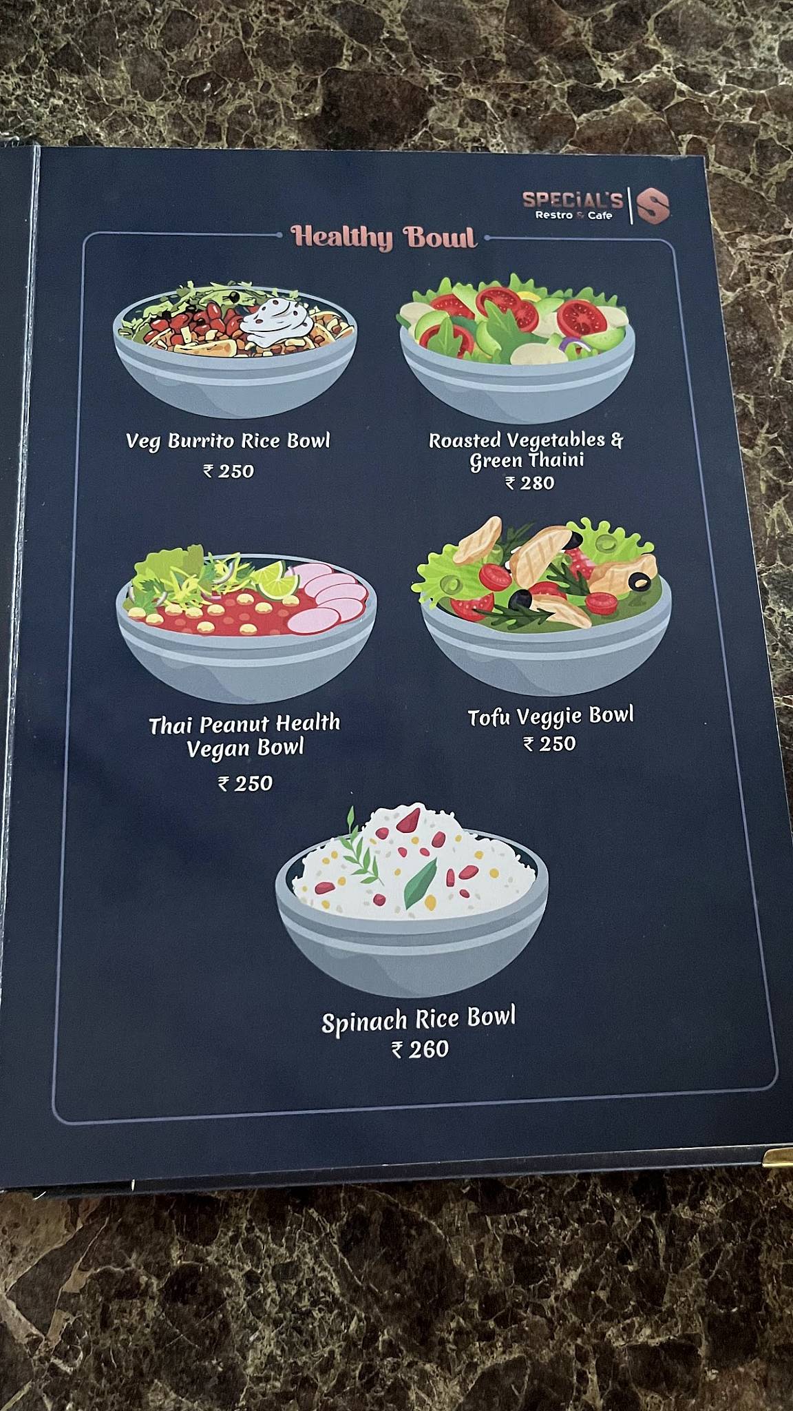 Menu at Special's Restro & Cafe, Jamnagar
