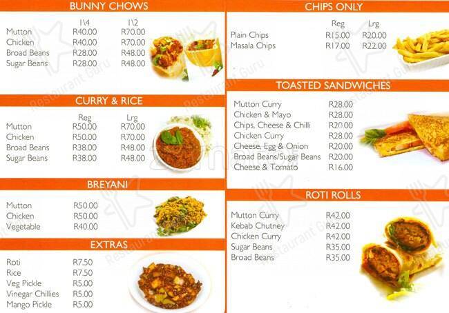 Menu at Spice Of Life restaurant, Randburg, Brightwater Commons