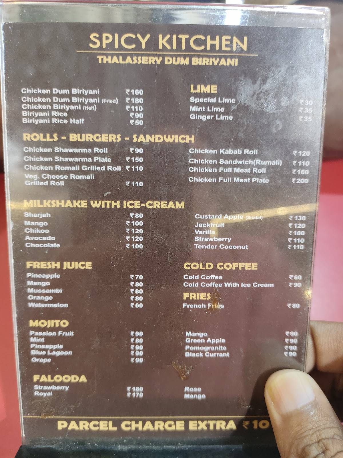 Menu at Spicy Kitchen Thiruvalla, Thiruvalla