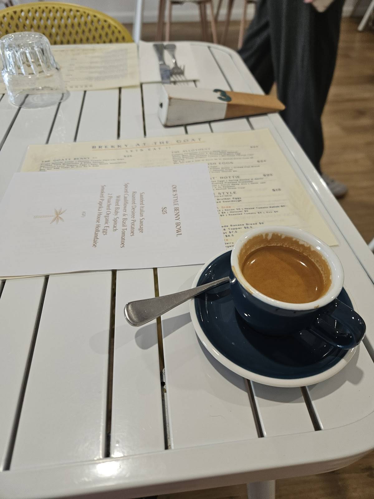 Menu at Spotted Goat Kitchen cafe, Torquay
