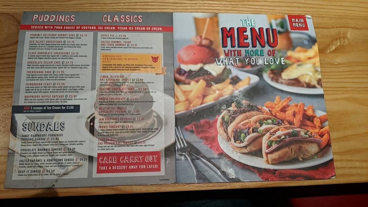 Menu at Spring River pub & bar, Swanscombe, Talbot Ln