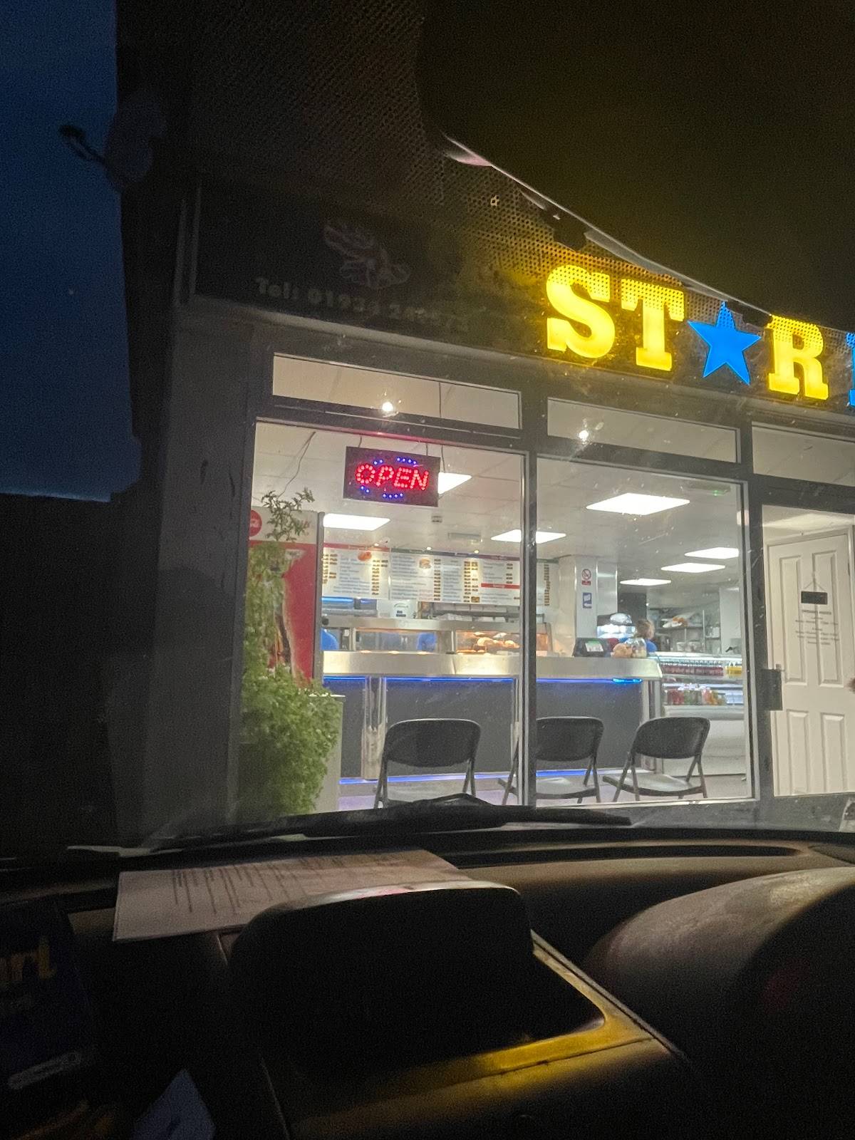 Menu at Star Fish Bar, Weston-super-Mare