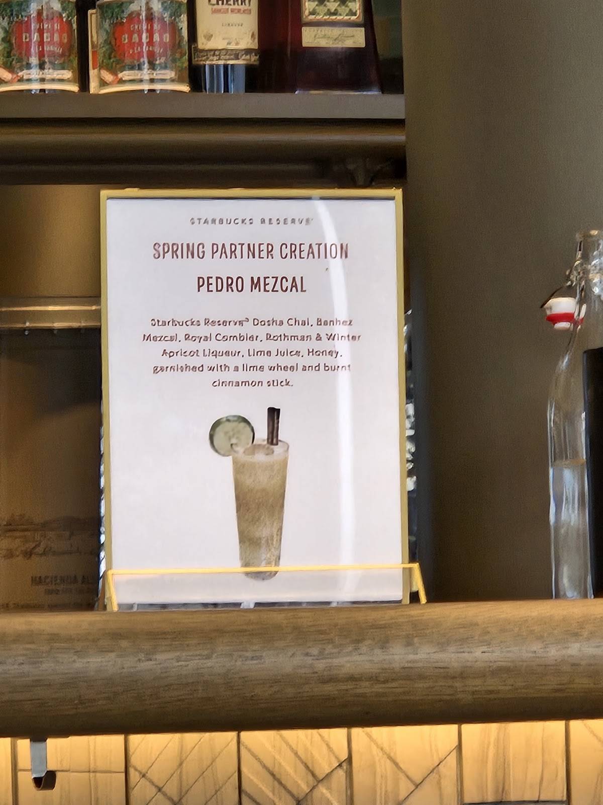 Menu at Starbucks, Chicago, 333 Michigan Ave