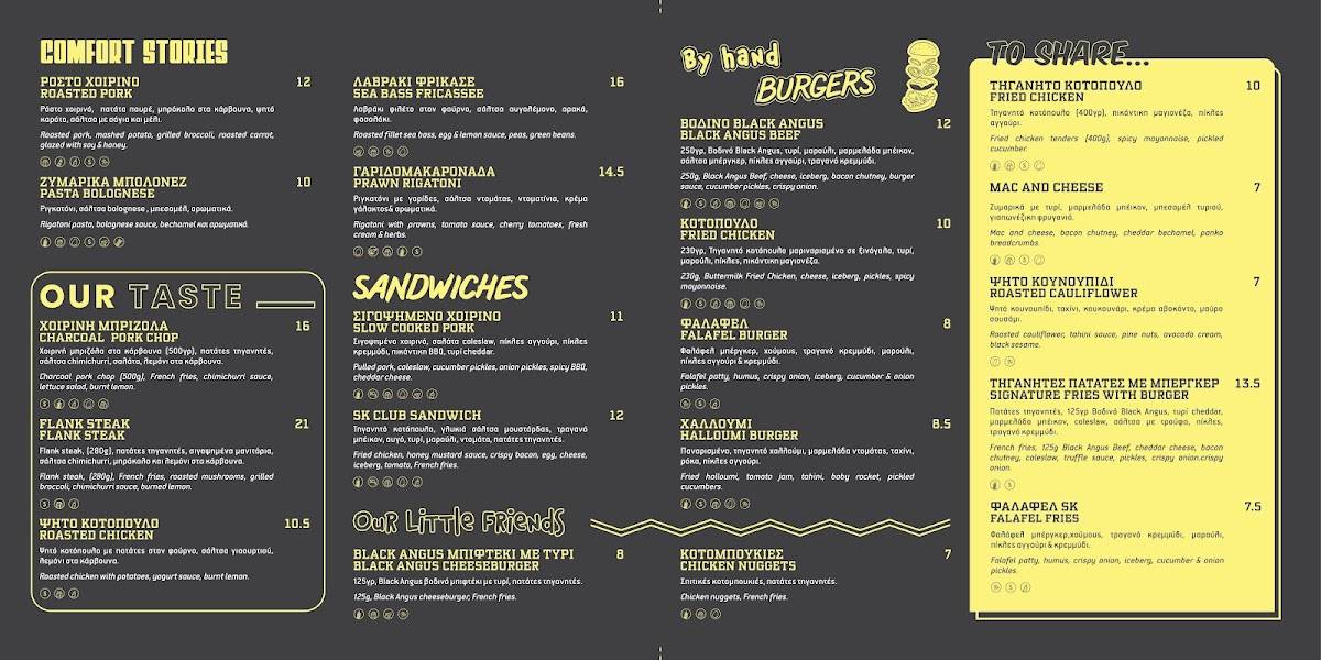 Menu at Stavris Kitchen, Larnaca