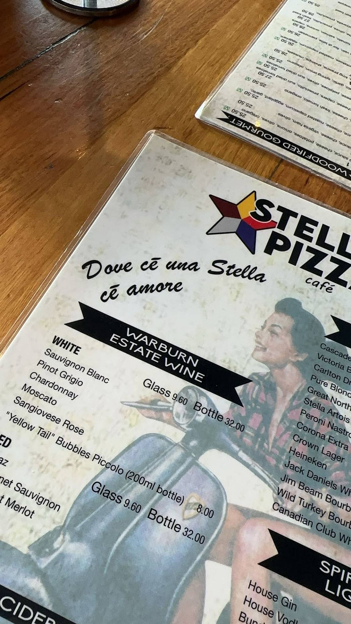 Menu at Stella Pizza Altona pizzeria, Altona