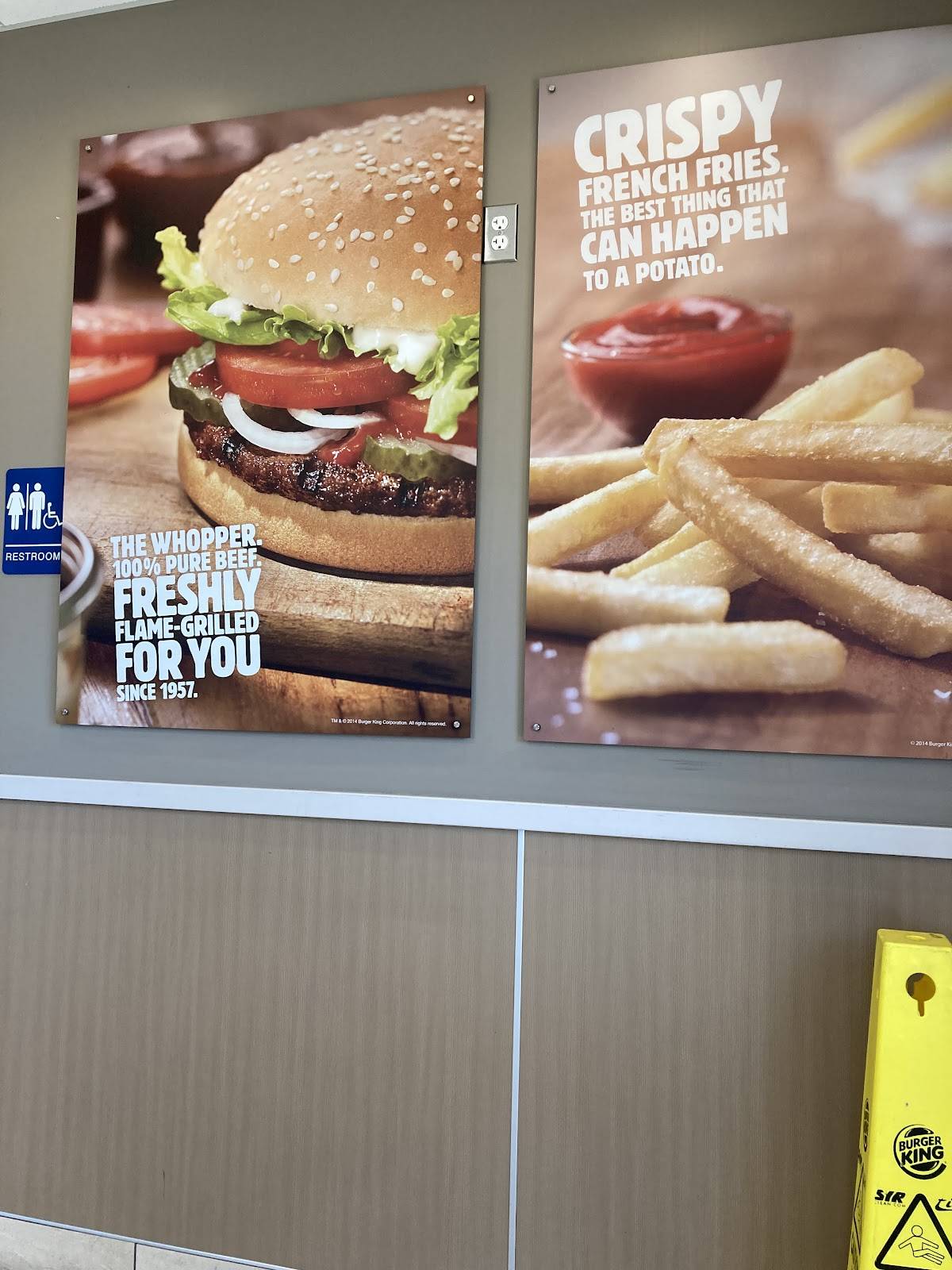 Menu at Burger King fast food, Stockton, CA-99
