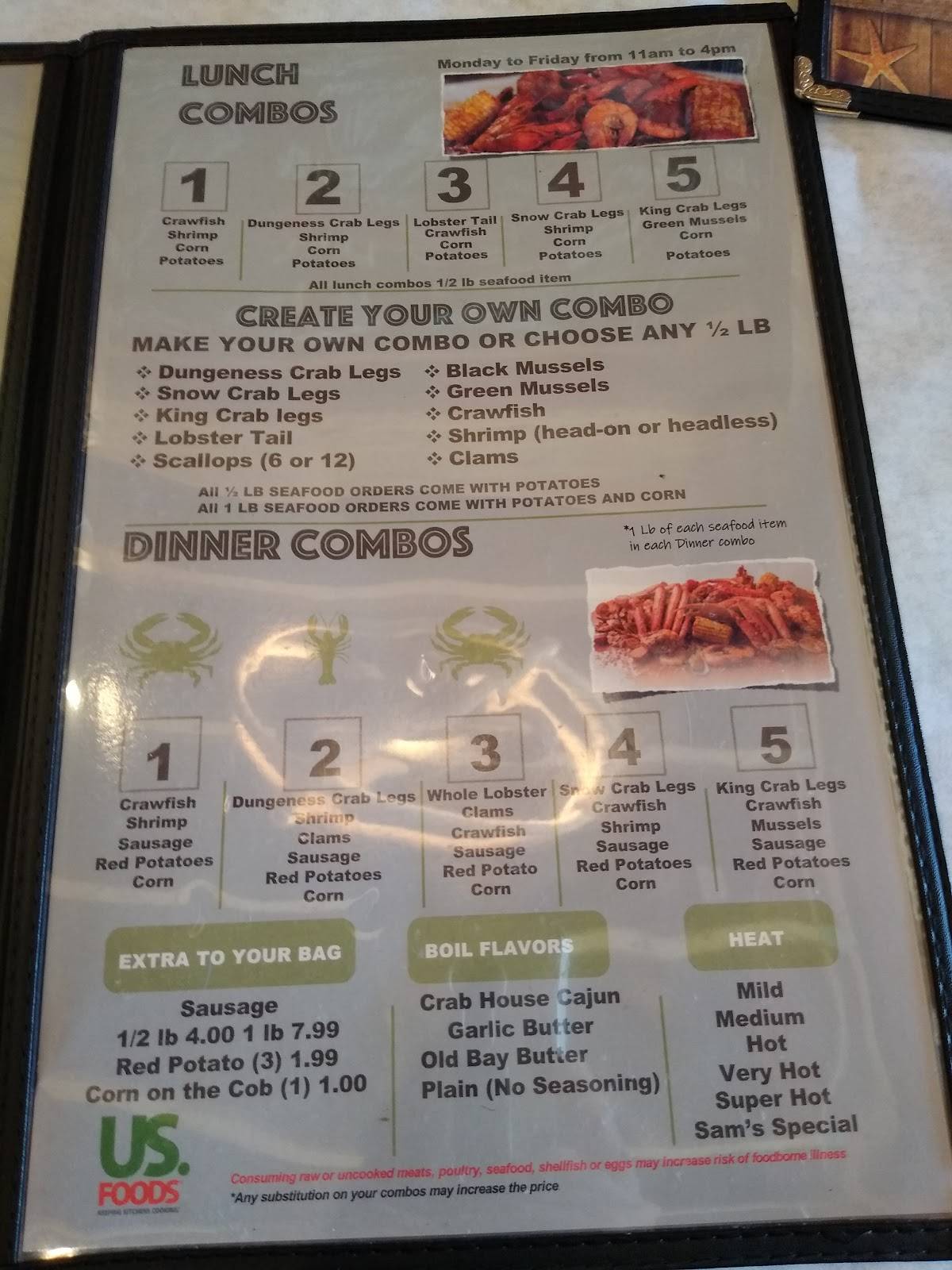 Menu at Storming Crab Youngstown restaurant, Youngstown