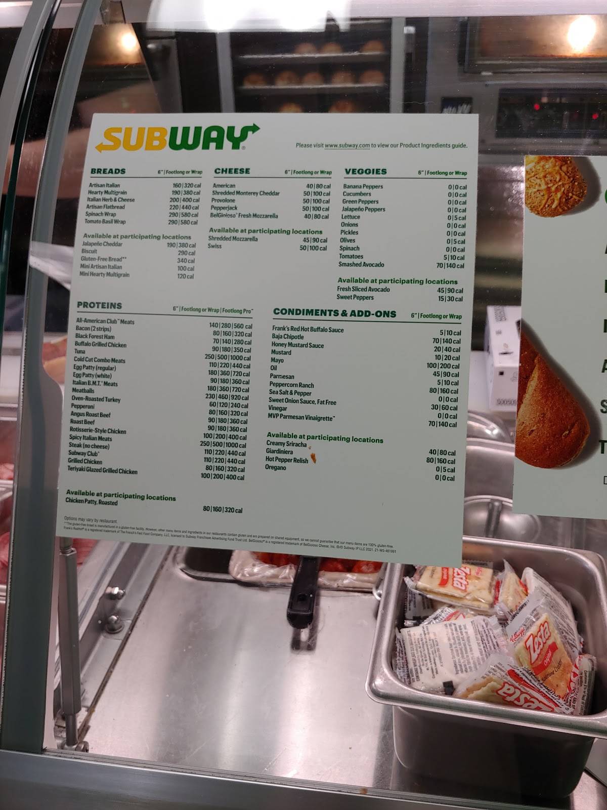 Menu at Subway fast food, Henderson, 75 E Horizon Ridge Pkwy Suite 150