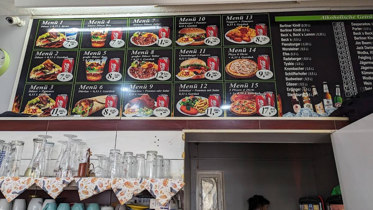 Speisekarte von Sultan Döner restaurant, Berlin, Ostpreußendamm 79