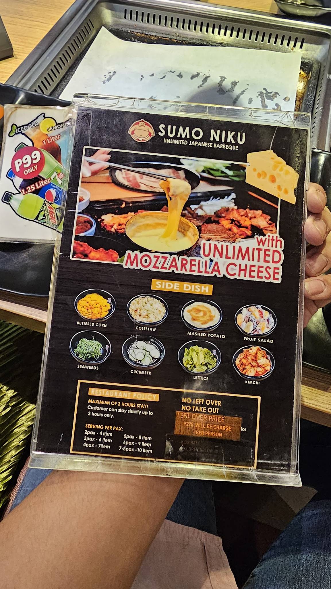 Menu at Sumo Niku restaurant, Pasig, H3P5+723