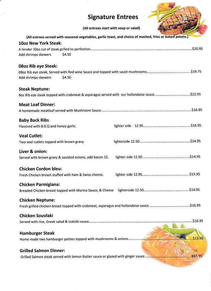 Menu at Sunhouse Family Restaurant, Lacombe