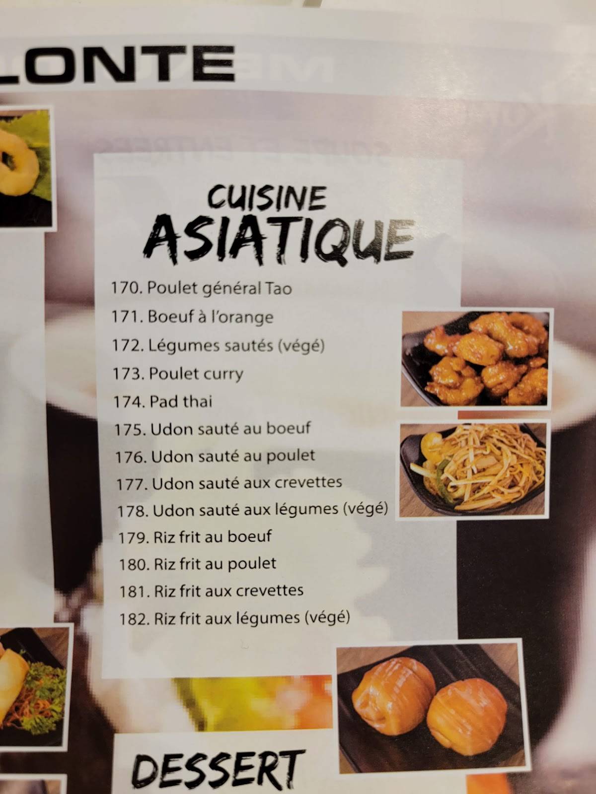 Menu au Sushi Kumi restaurant, Québec, 815 Bd Lebourgneuf