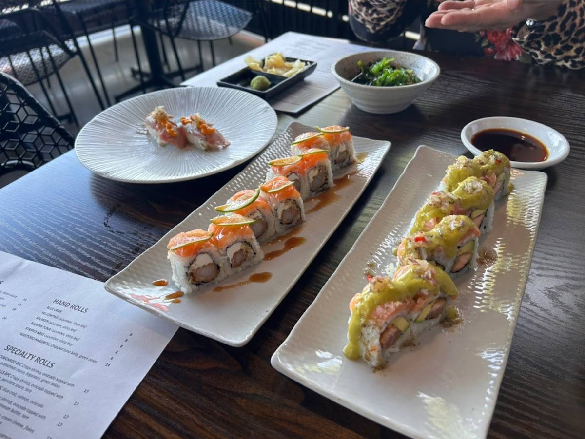 Menu at Sushi Nikkei restaurant, Long Beach, Atlantic Ave
