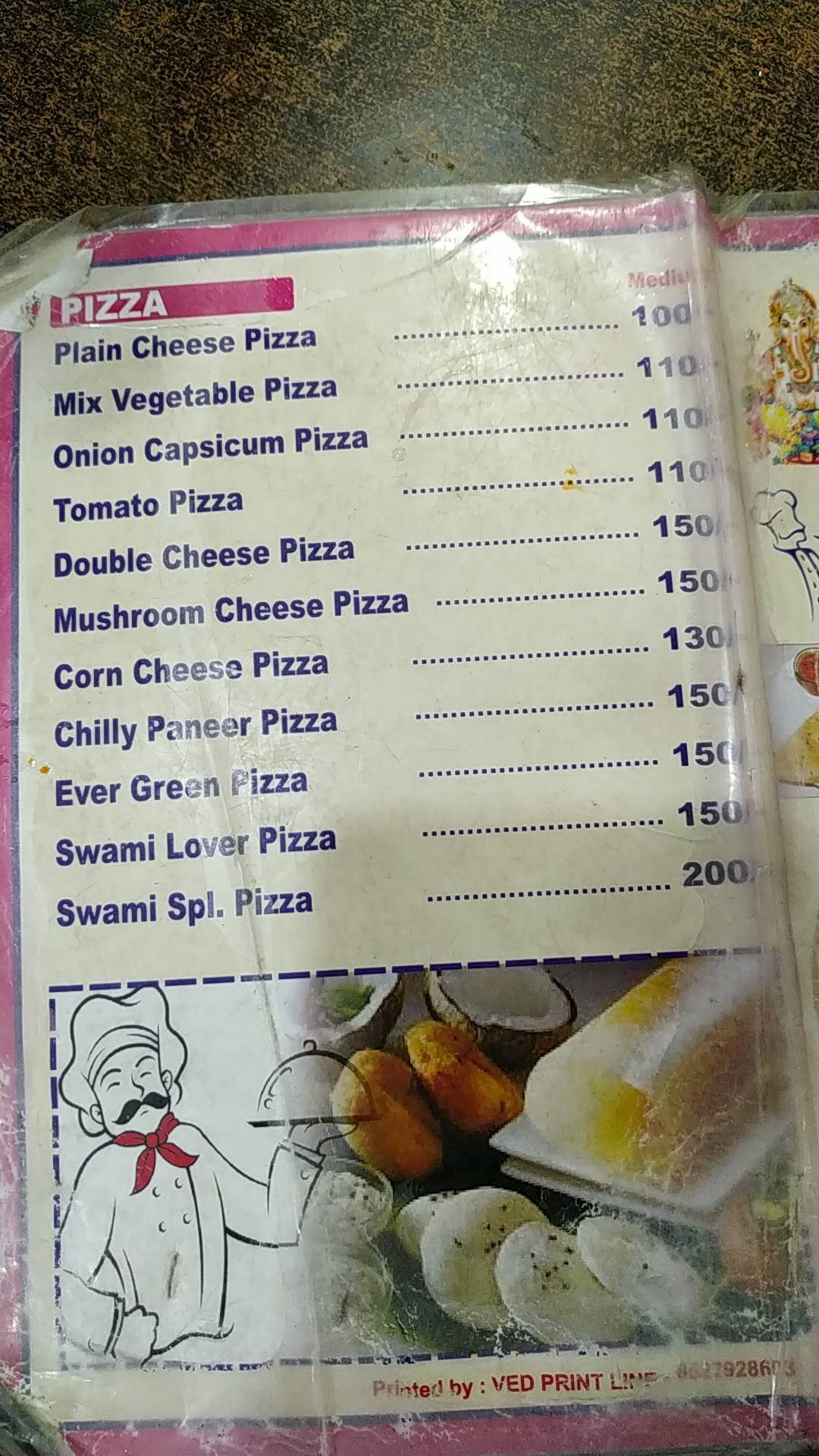 Menu at Swami South Indian Food, New Delhi, Shop No 340