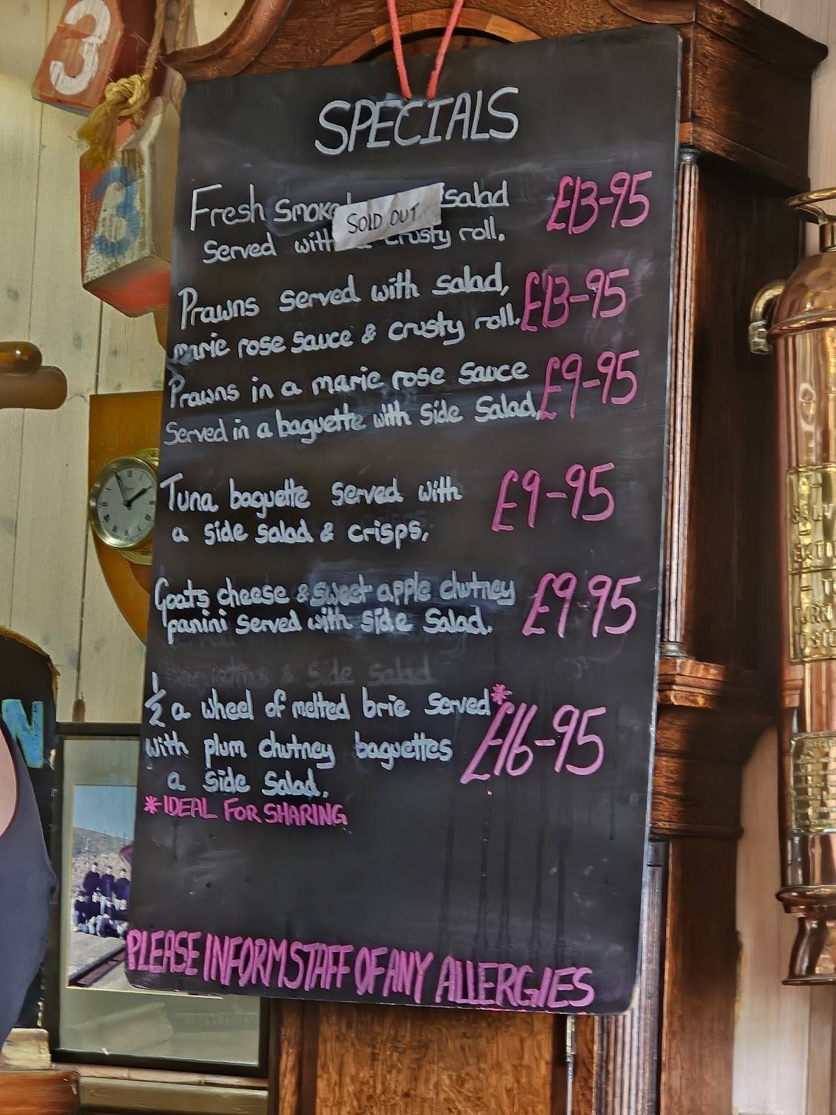 Menu at Tŷ Coch Inn pub & bar, Morfa Nefyn