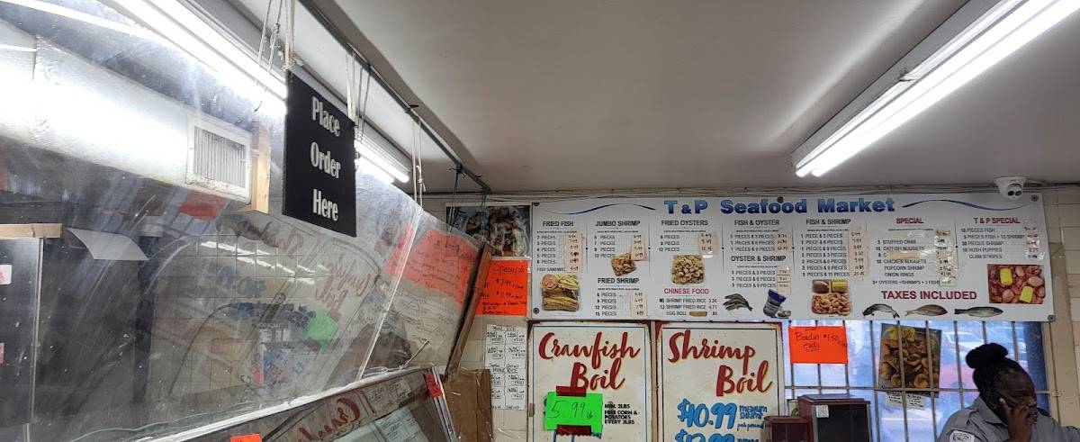 Menu at T.P. Seafood restaurant, Houston