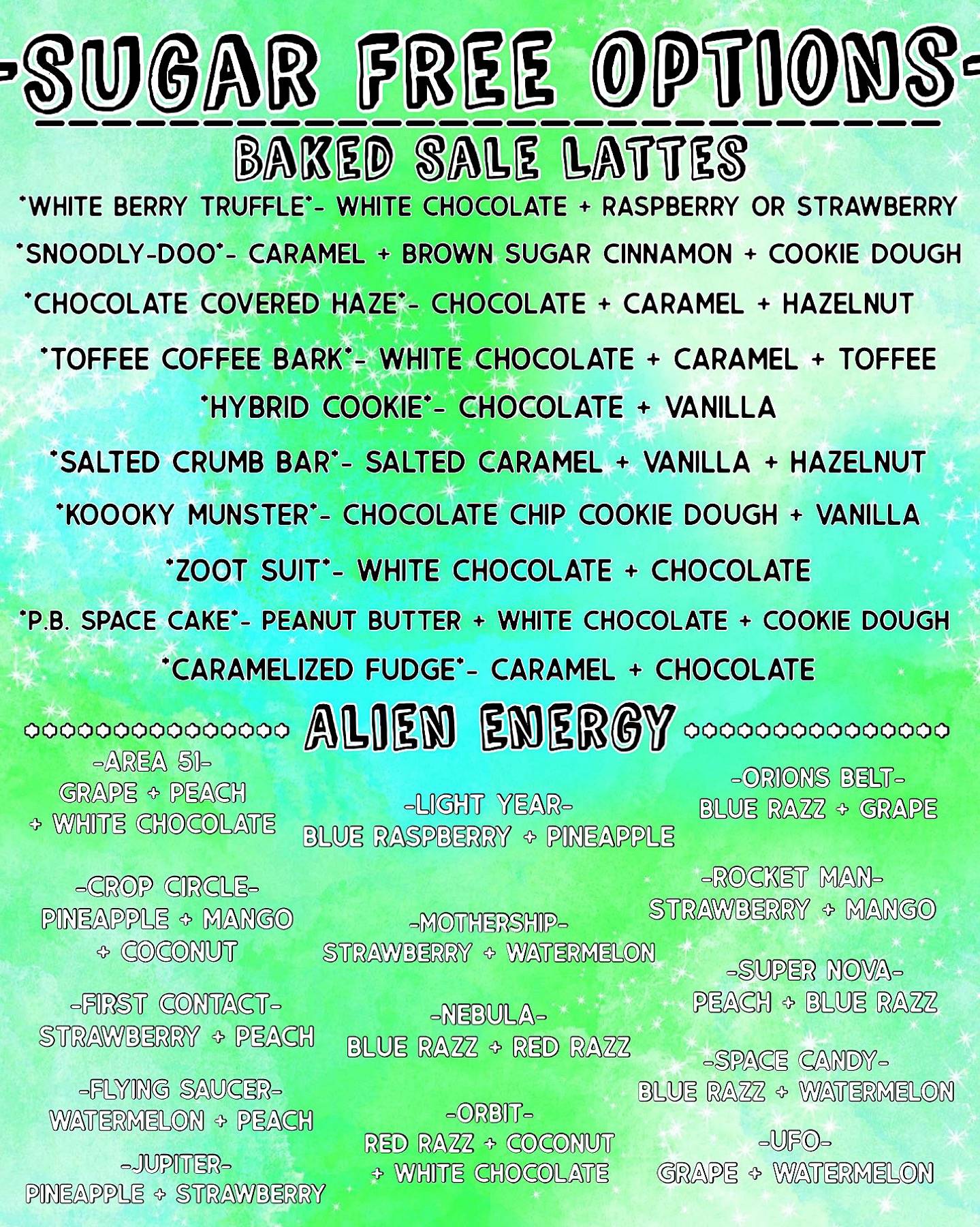 Menu at T&L's Java Joint Drive-Thru, Davenport