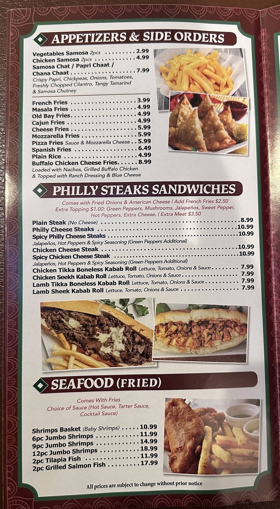 Menu at TAQWA CATERING (Authentic PAKISTANI/IND/BANGALA FOOD 100% HALAL ...