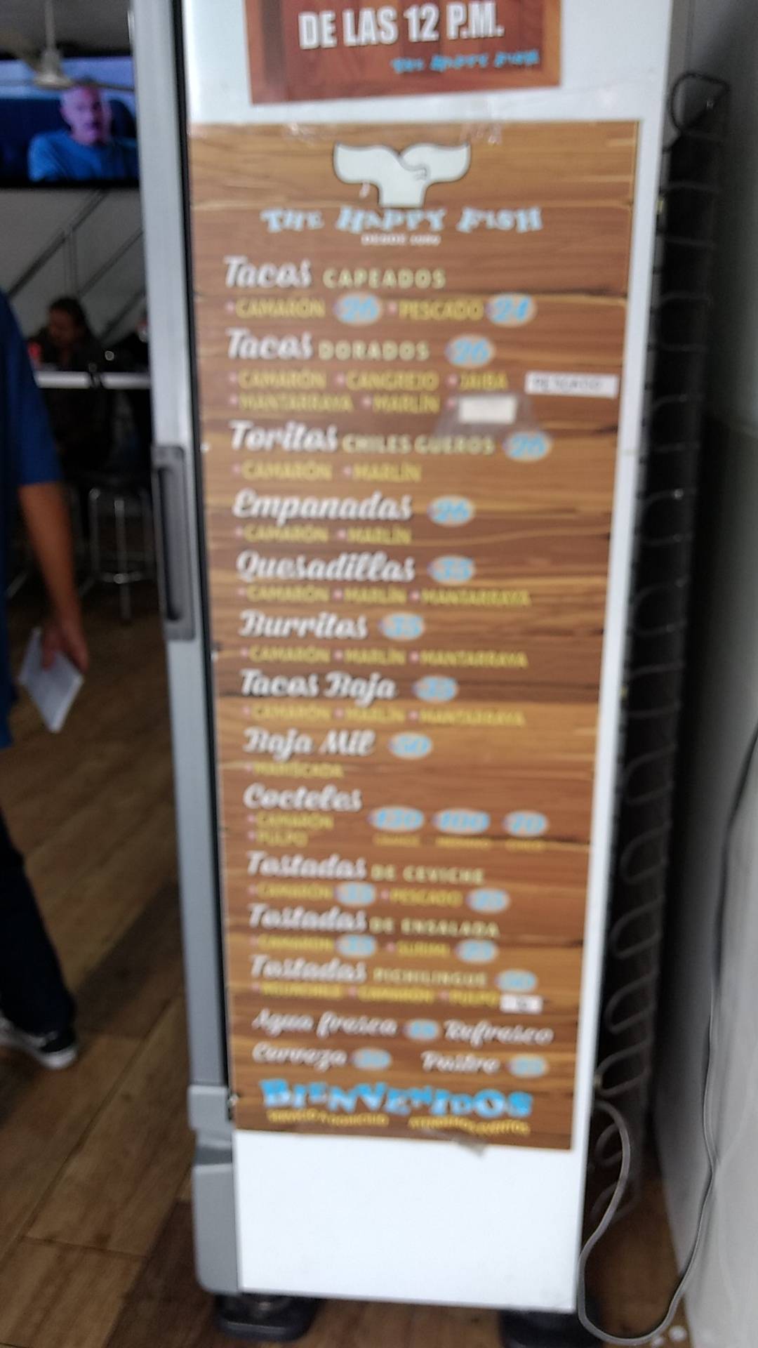 Carta del restaurante THE HAPPY FISH, Guadalajara, Calzada del Águila 878