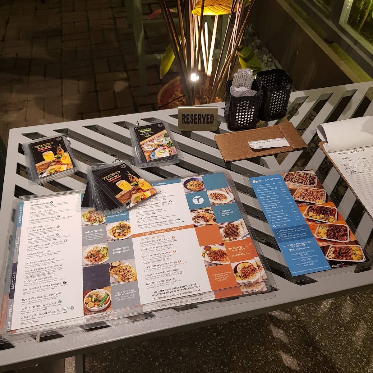 Menu at Tablo Kitchen x Cafe Timog QC, Quezon City