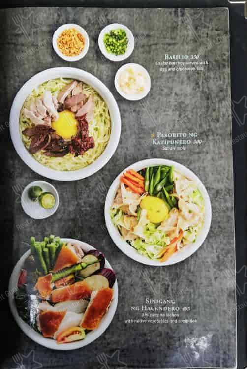Menu at Elias Bgc (Crisostomo) restaurant, Taguig, H22X+JMM